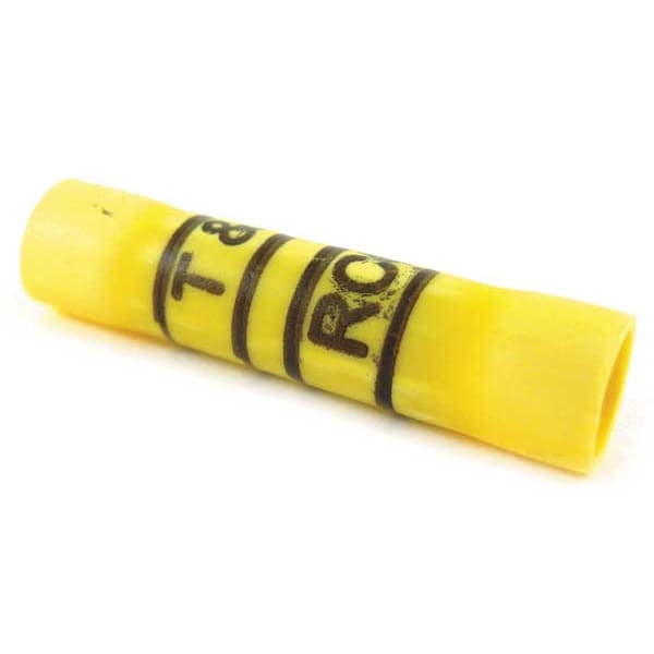 Sta-Kon Butt Splice Wire Connector, 10 AWG Max, Yellow, Vinyl ...