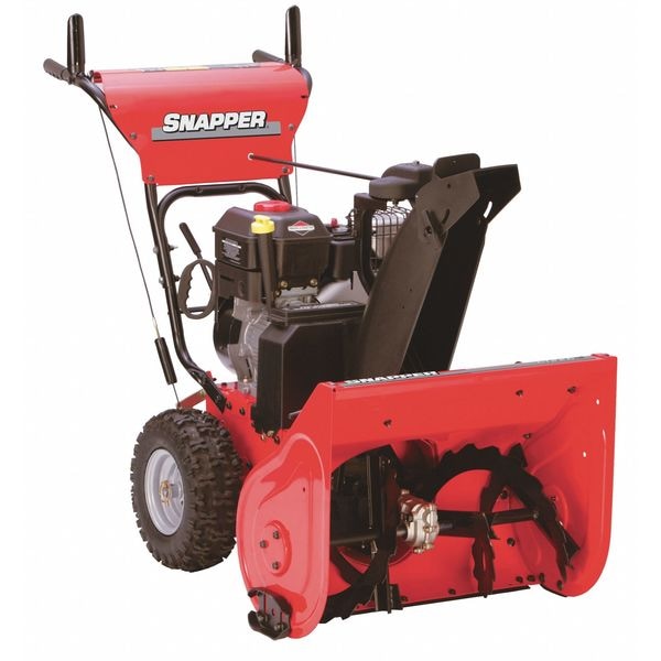 Snapper Snow Blower, Gas, 24 in Clearing Path, 12 in Auger Diameter, 9. ...