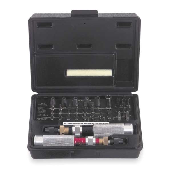 Utica Torque Driver Set, 1/4", 20 to 100 in.-oz. KT-130 | Zoro