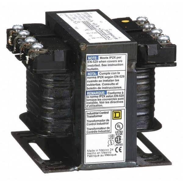 Square D Control Transformer, 100 VA, Not Rated, 120V AC, 240/480V AC ...
