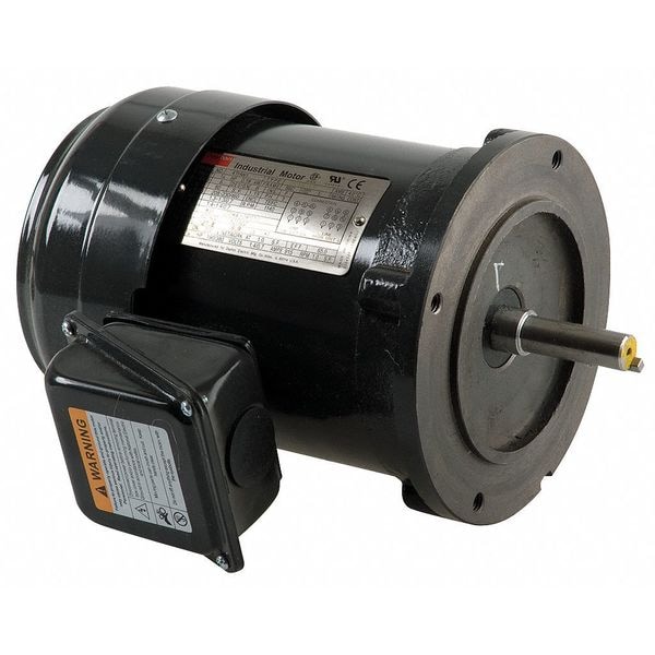 Dayton 3-Phase General Purpose Motor, 3 HP, 56c Frame, 208-230/460 ...