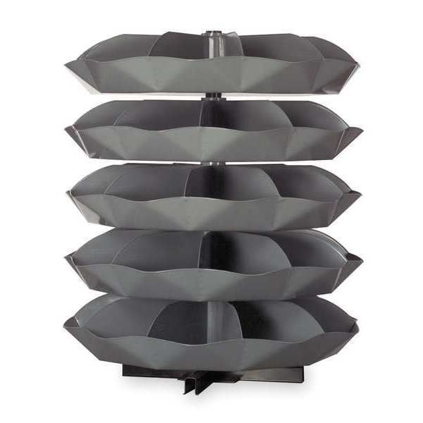 Durham 1605-95 Revolving Bin Unit, 58In, 5 x 2000lb Shelf | Zoro.com