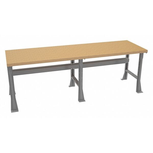 Tennsco Work Bench with Butcher Block Top and Flared Legs, Butcher ...