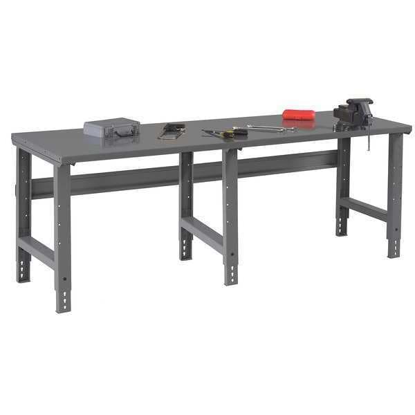 Tennsco Bolted Work Bench, Steel, 96" W, 33-1/2" Height, 4000 lb ...