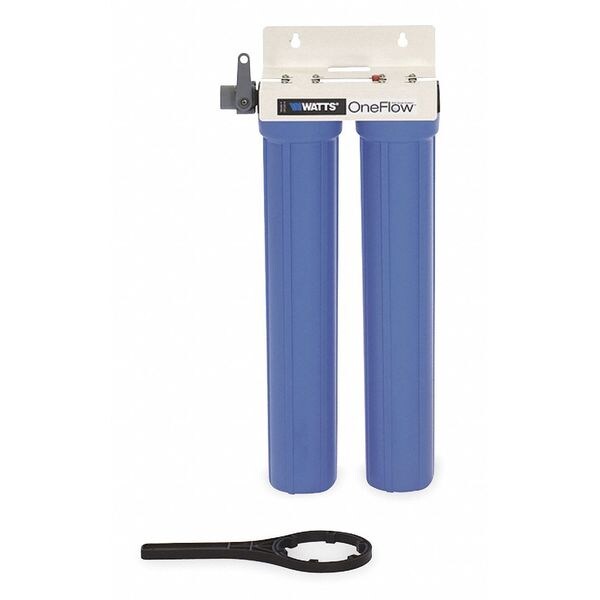 Watts Water Filter System, 1/2 In NPT, 2 gpm OF-220-2 | Zoro