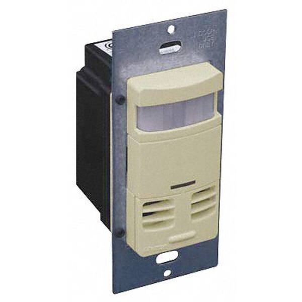 Leviton Occupancy Sensor, PIR/Ult, 2400sq ft, Ivory OSSMD-FTI | Zoro