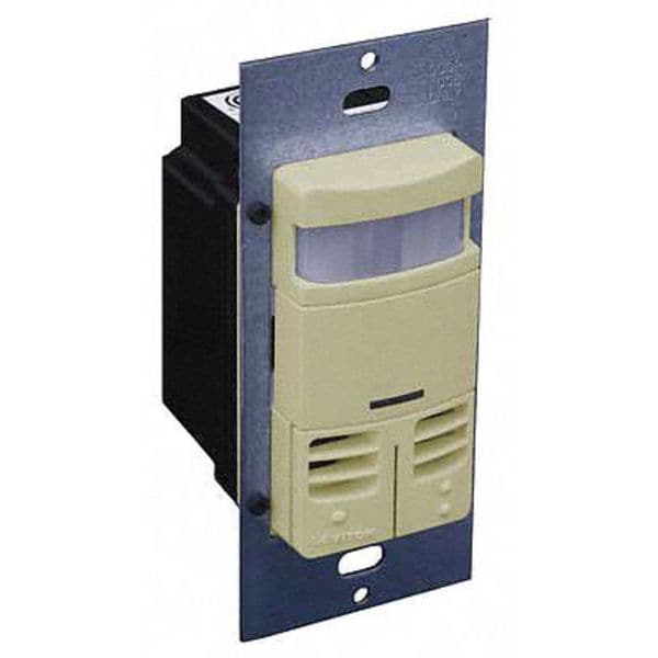 Leviton Occupancy Sensor, Pir/Ult, 2400Sq Ft, Ivory OSSMD-MDI | Zoro
