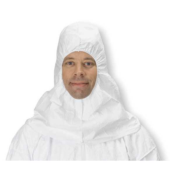 Dupont Disposable Hood, Tyvek(R) 400, Serged Seam, White, Covers Head ...