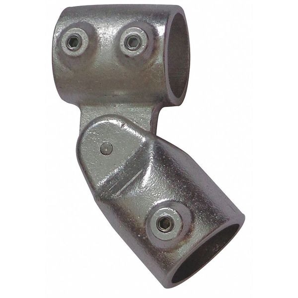 Zoro Select Structural Fitting, Adjustable Elbow/Tee, Aluminum, 1 in ...