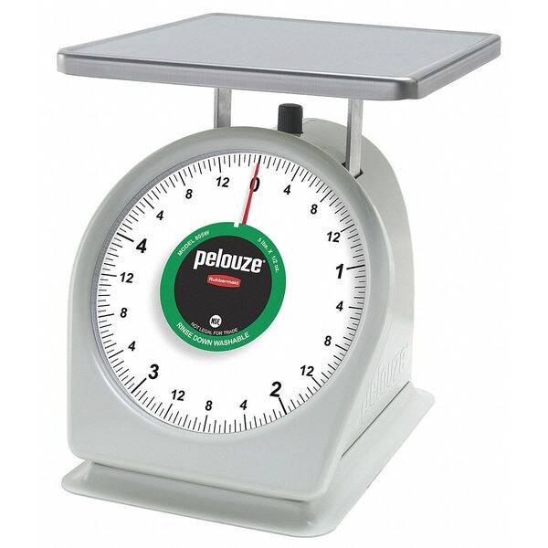 Rubbermaid Commercial Washable Mechanical Scale, 5 lb. Cap. FG805W | Zoro