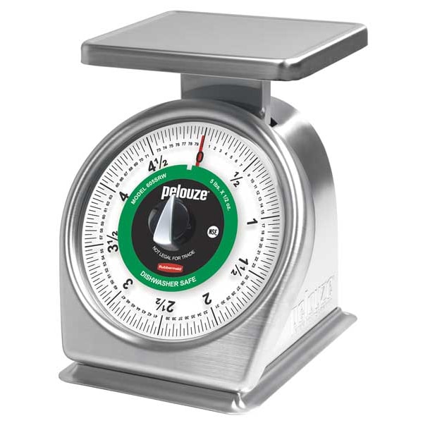 Rubbermaid Commercial Mchnicl Portion Control Scale, 5 lb. Cap ...