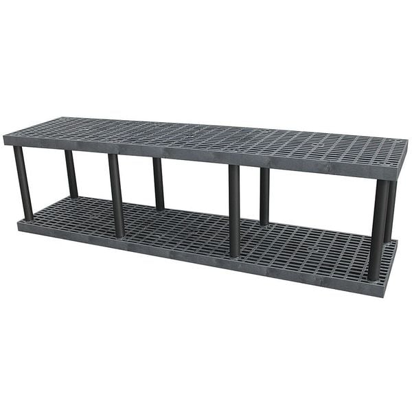 Structural Plastics Freestanding Plastic Shelving, Open Style, 24 in D ...