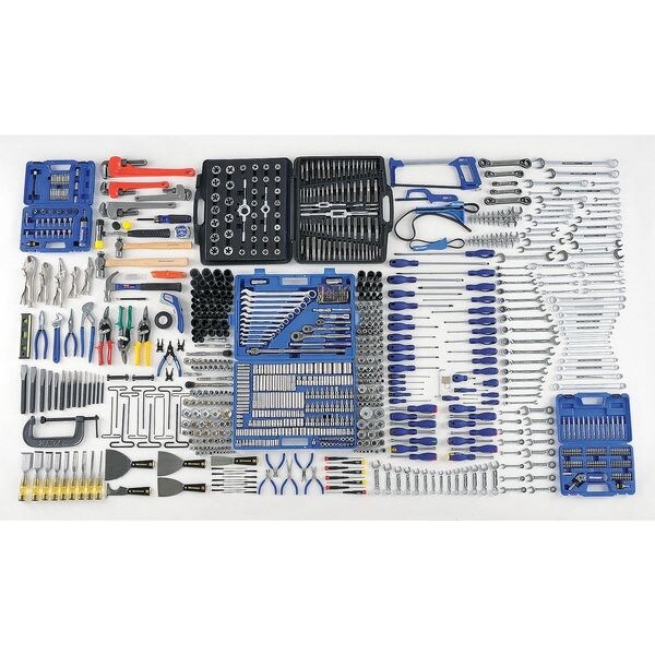 Westward Master Tool Set, SAE/Metric, 1045 Pc 4VCN1 | Zoro