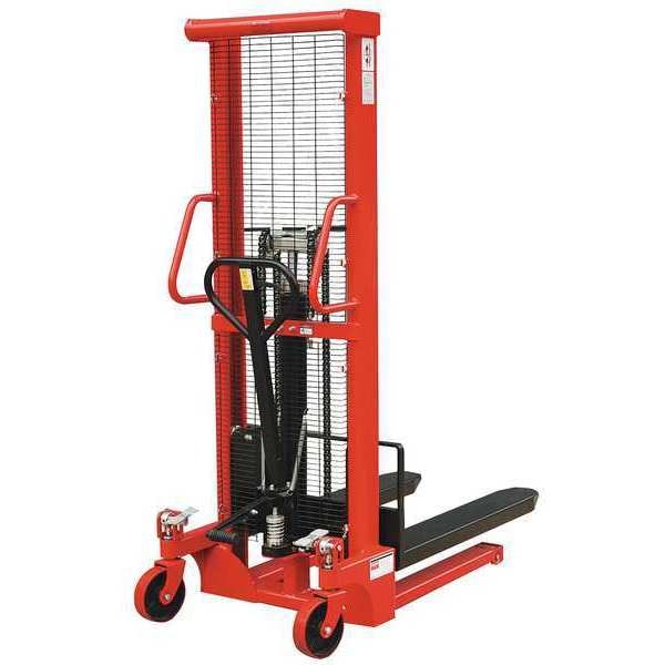 Dayton Fixed Base Hydraulic Stacker, Load Cap. 2000 lb. 4VMD9 | Zoro