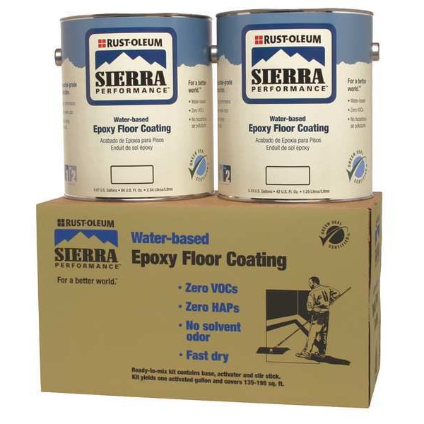 Rust-Oleum 1 gal Container, Partial Fill 42 fl oz Floor Coating Kit ...