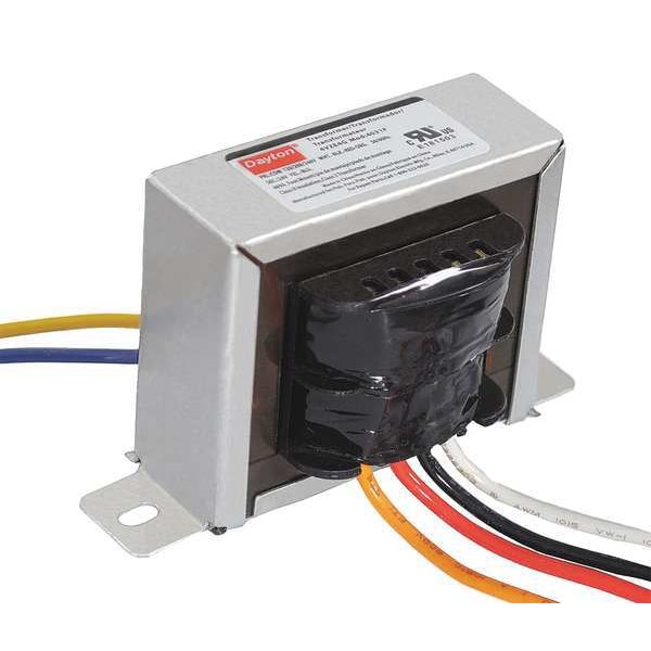 Dayton Class 2 Transformer, 40 VA, Not Rated, 24V AC, 120/208/240V AC ...