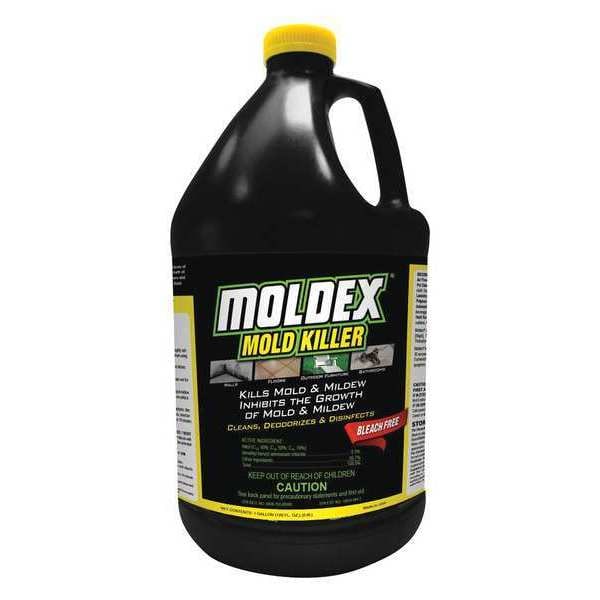 Moldex Mold Mildew Remover, 1 gal, Trigger Spray Bottle, Liquid, Ready ...