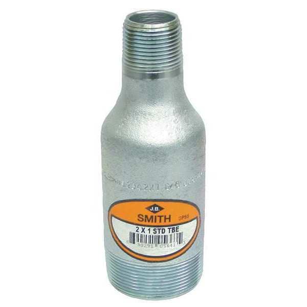 Zoro Select Nipple Standard Concentric Swage Nipple, 2" Pipe, MNPT ...