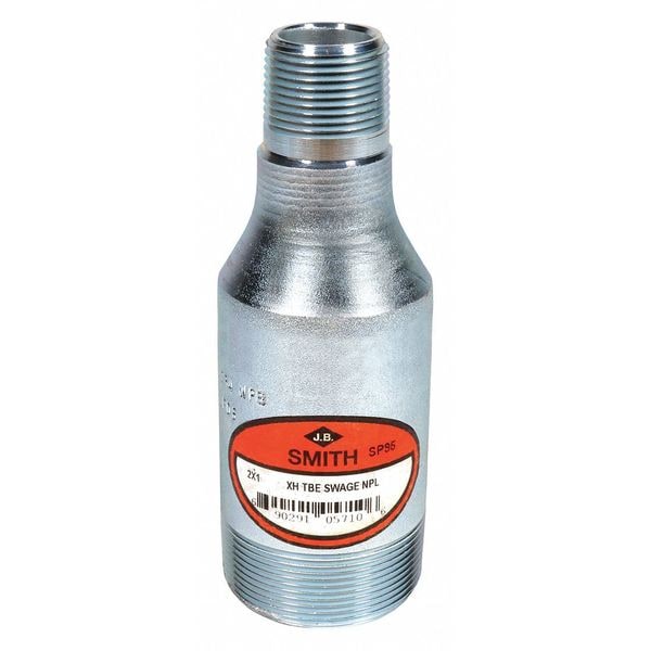 Zoro Select Nipple Swage Nipple, Extra Heavy Concentric, 2" Pipe, MNPT ...