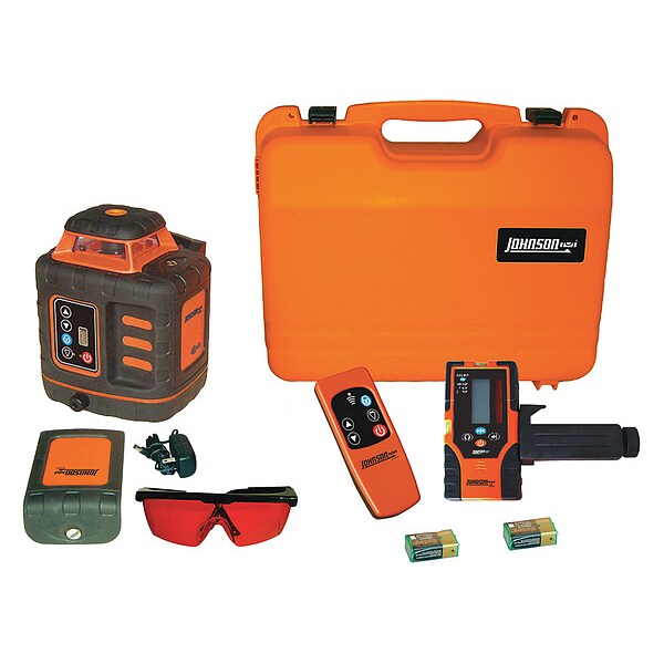 Johnson Level & Tool Rotary Laser Level, Int/Ext, Red, 2000 ft. 40-6532 ...