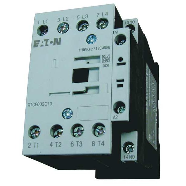 Eaton IEC Magnetic Contactor, 1NO, 120V AC, 4 P, Non-Reversing, Screw ...