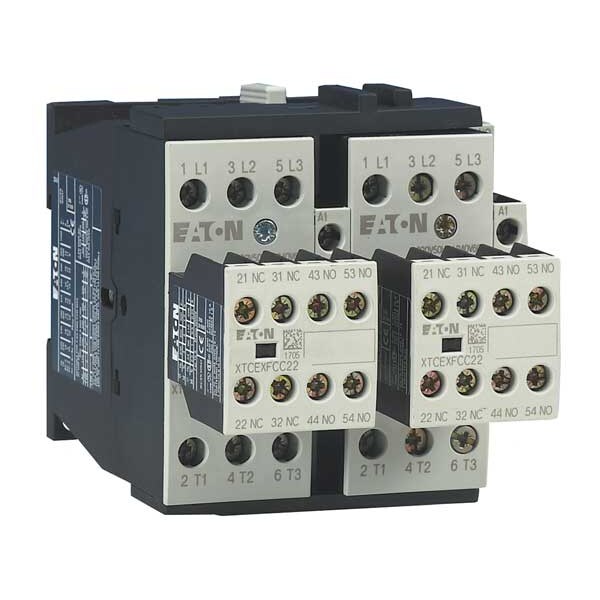 Eaton IEC Magnetic Contactor, 3 Poles, 480 V AC, 18 A, Reversing: Yes ...