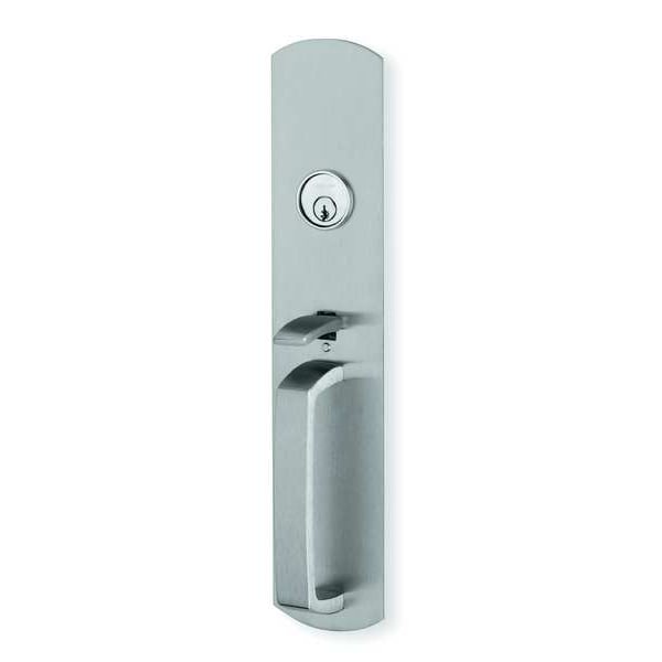 Von Duprin Escutcheon Pull w/Lock and Thumbpiece 990TP-R/V US26D 3216 ...