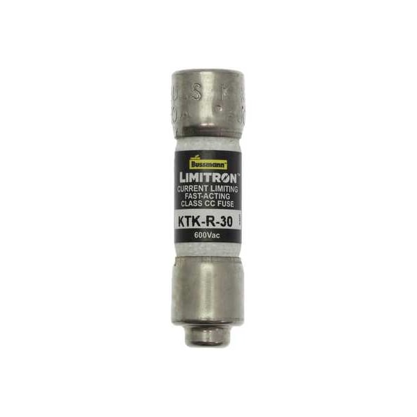 BUSSMANN 30A CC Fast-Acting UL Class Fuse, 600V AC, KTK-R series - KTK-R-30