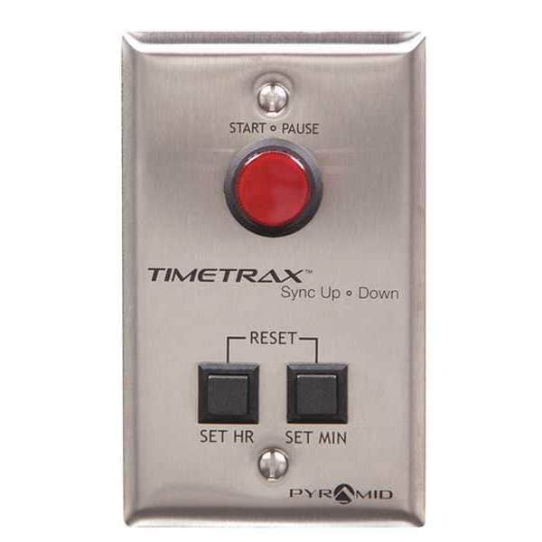 Pyramid 2-3/4" Digital Timer Controller Wall Clock, Silver CTPLATEKIT ...