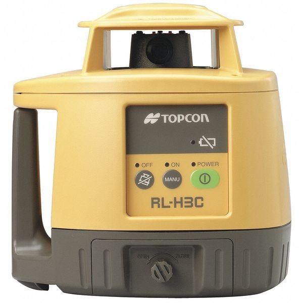 Topcon Rotary Laser Level, 500 Ft, Red RLH3C | Zoro