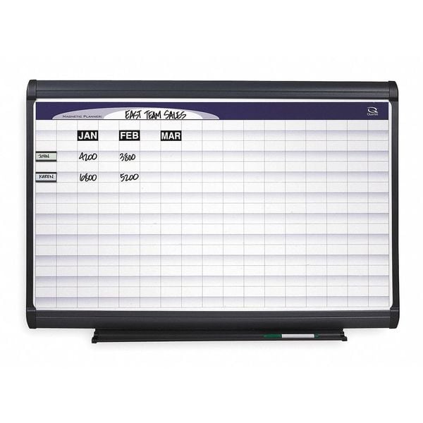 Quartet Planning Board, Magnetic Dry-Erase, White PP1264 | Zoro