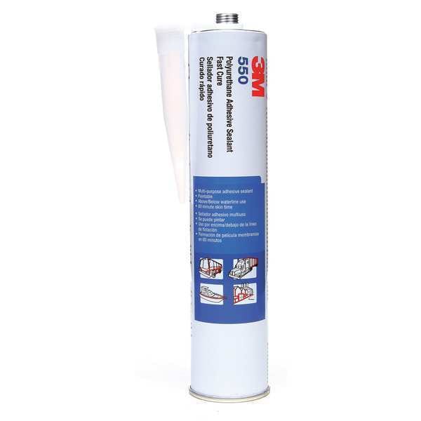3M Polyurethane Adhesive Sealant, 10 oz, Cartridge, Black, Polyurethane Base, 550 550FC | Zoro