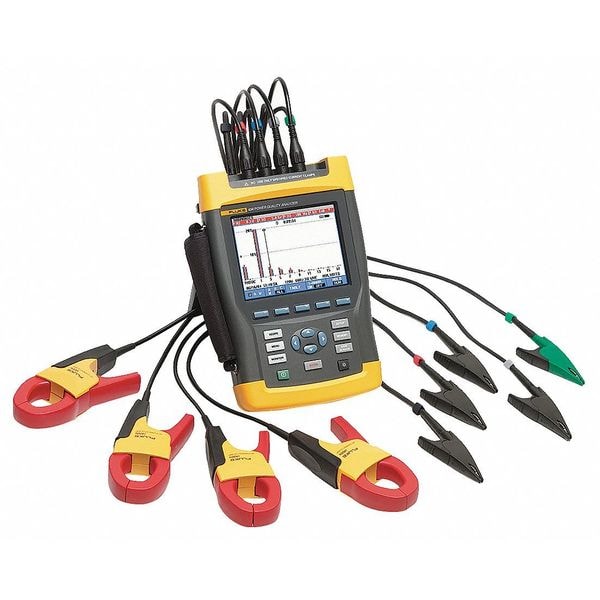 Fluke Power Quality Analyzer Kit, 20mW, 400A Fluke-434 | Zoro