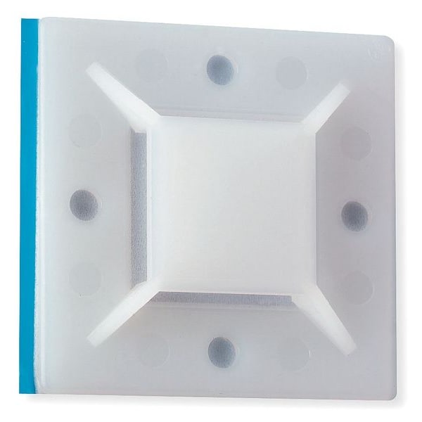 Ty-Rap Cable Tie Mounting Base, Nylon 6/6, Natural, 2 in L TC368A | Zoro