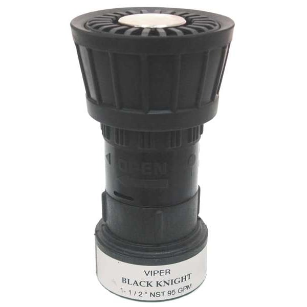 Viper Fire Hose Nozzle, 1-1/2 In., Black BK2510 | Zoro