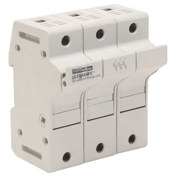 Mersen Finger Safe Fuse Block, J UL Class, 600V AC/DC Volt Rating, 3 ...