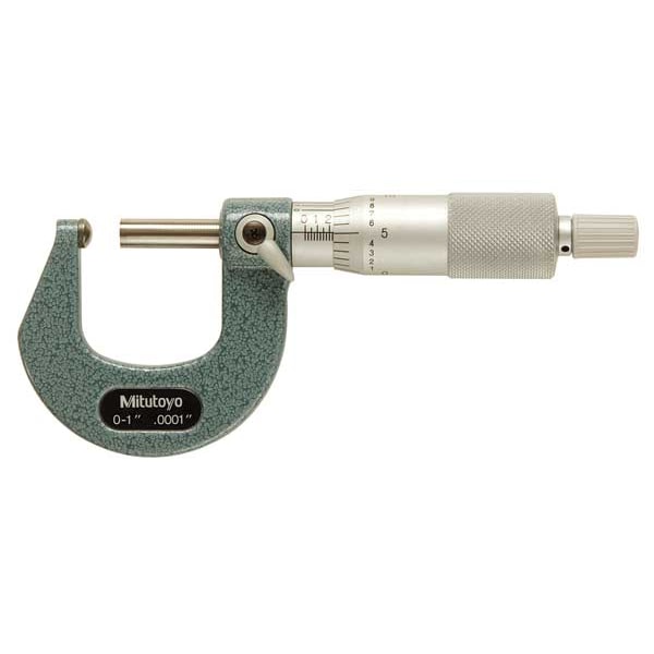 Mitutoyo Spherical Anvil Micrometer, 0-1" 115-153 | Zoro