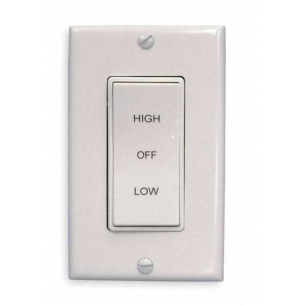Air Vent Two Speed Rocker Switch, 120V, 10A 58041 | Zoro