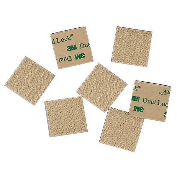 3M Reclosable Fastener Shape, Square, Acrylic Adhesive, 1 in, 1 in Wd ...
