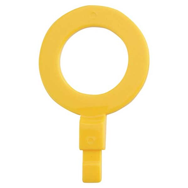 Label Safe Fill Point ID Washer, 1 NPT, Yellow, PK6 260009 | Zoro