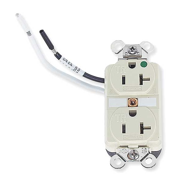 Hubbell Wiring Device-Kellems Duplex Straight Blade Receptacle, 5-20R ...