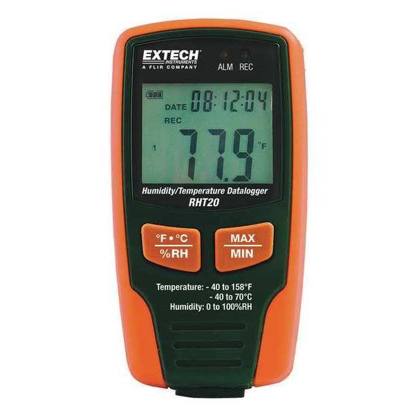 Extech Data Logger, Temperature and Humidity RHT20 | Zoro