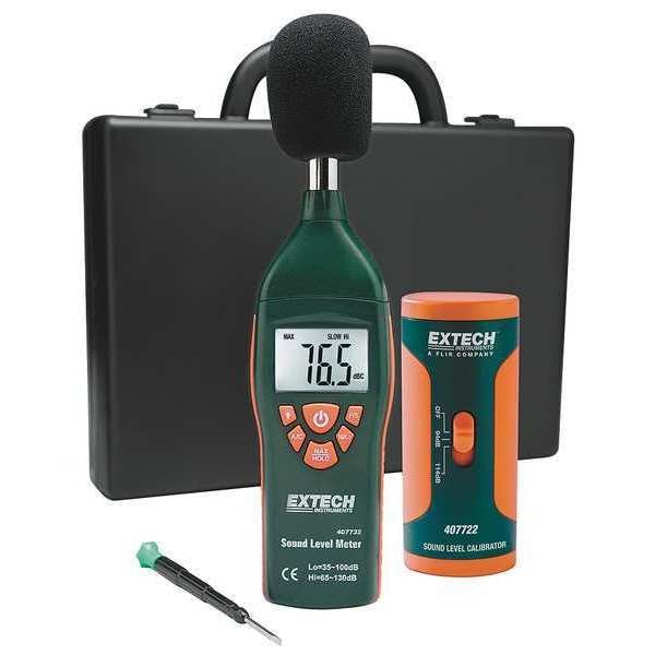 Extech Digital Sound Level Meter Kit 407732-KIT | Zoro