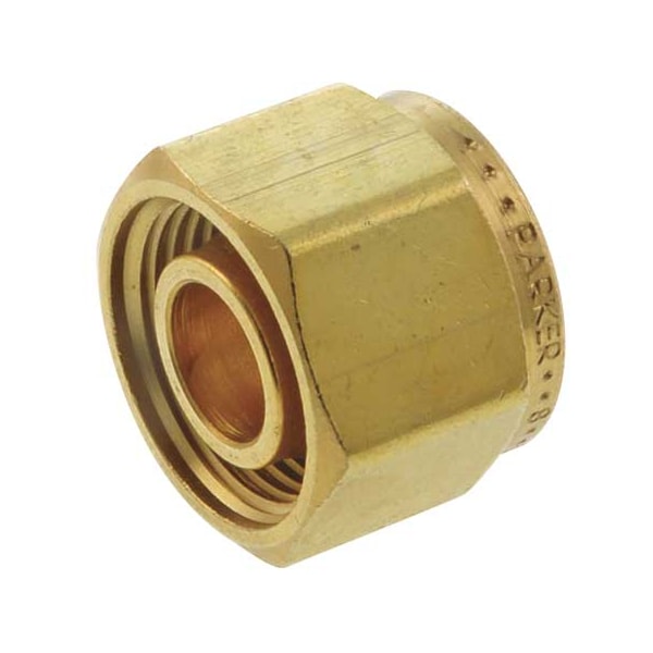 Parker 3/8" Compression Brass Cap 6BLP6-B | Zoro