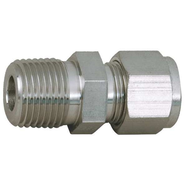 Parker 1/2" A-LOK x Male BSPP 316 SS Male Connector 8MSC8R-316 | Zoro