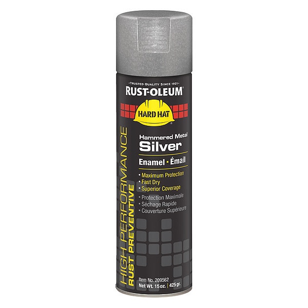 Rust-Oleum Rust Preventative Spray Paint, Metal Silver, Hammered, 15 oz ...