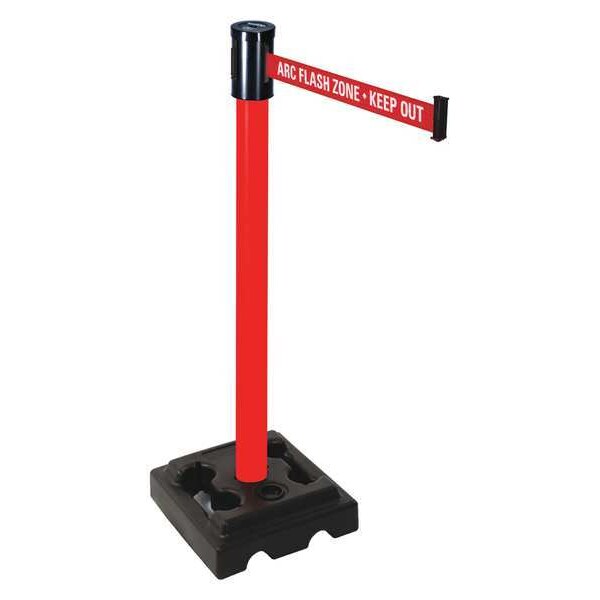 Retracta-Belt Belt Barrier, ARC Flash Zone Keep Out, Red 323PRD-ARC | Zoro