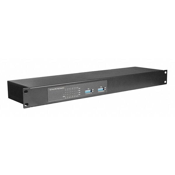 Lts PoE SwitchCamera Inputs 16, Dip Switch LTPOE-SW1600I | Zoro