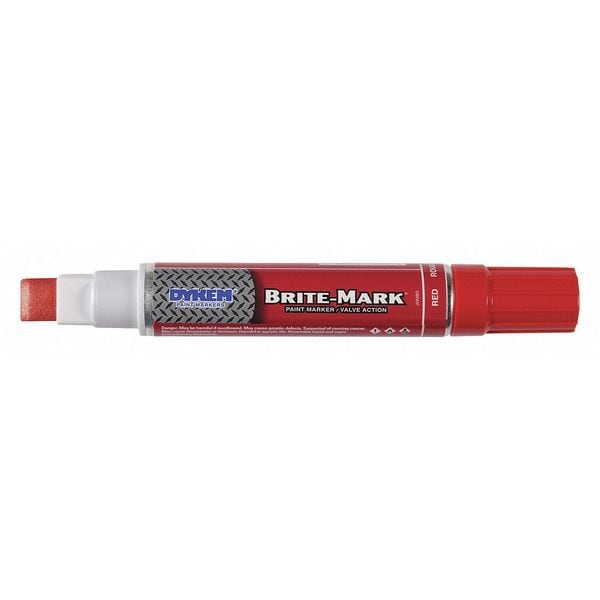 Dykem Industrial Marker, Fine Tip, Red Color Family, Paint 77006 | Zoro