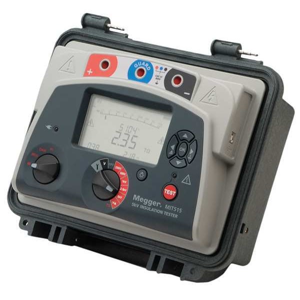 Megger AC and Battery Megohmmeter, 5000VDC MIT515 | Zoro
